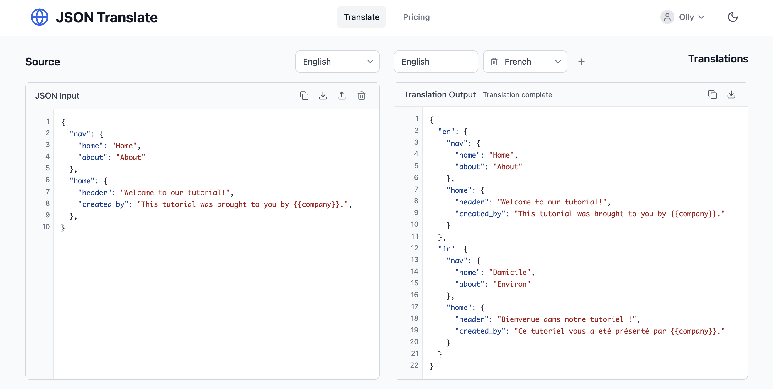 JSON Translate - Free, Fast, and Accurate JSON Translator